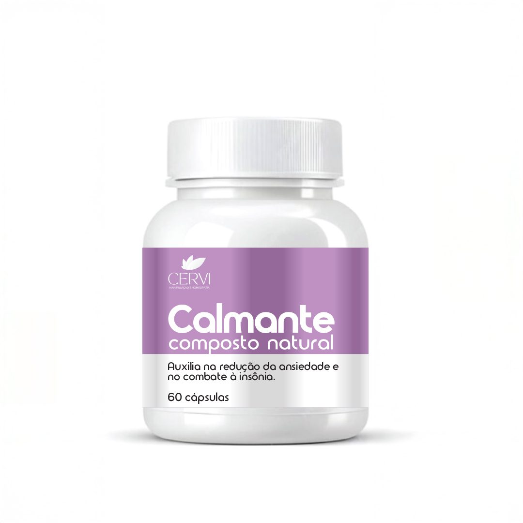 Calmante Composto Natural, 60 Cápsulas – Linha Calmante – Cervi